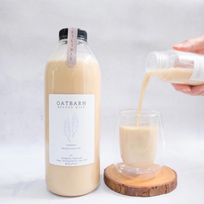 Jual OatBarn Oat Milk 1 Liter Susu Oat Barn Vegan Homemade - Original ...