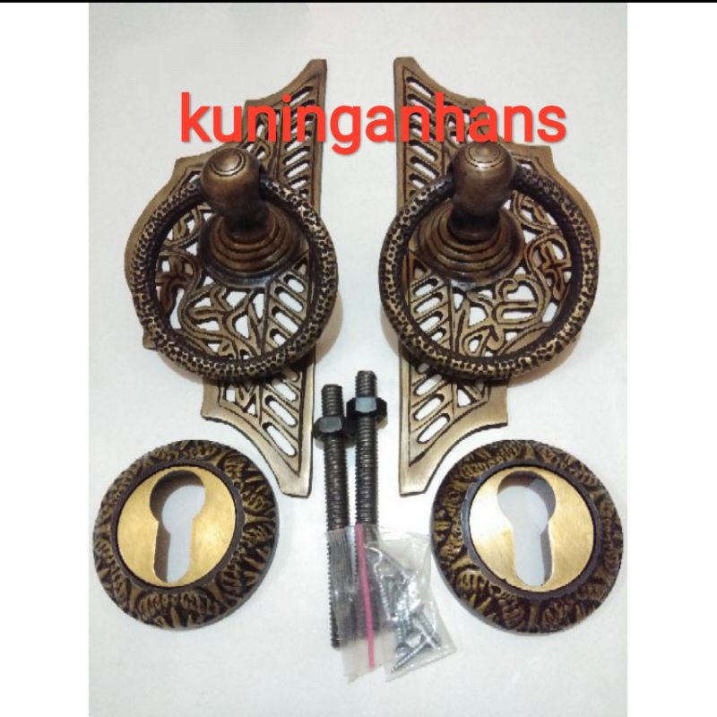 Jual handle pintu rumah + lubang kunci antik | Shopee Indonesia