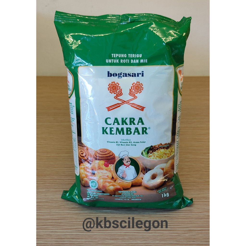 Jual Tepung Terigu Cakra Kembar Bogasari 1kg | Shopee Indonesia