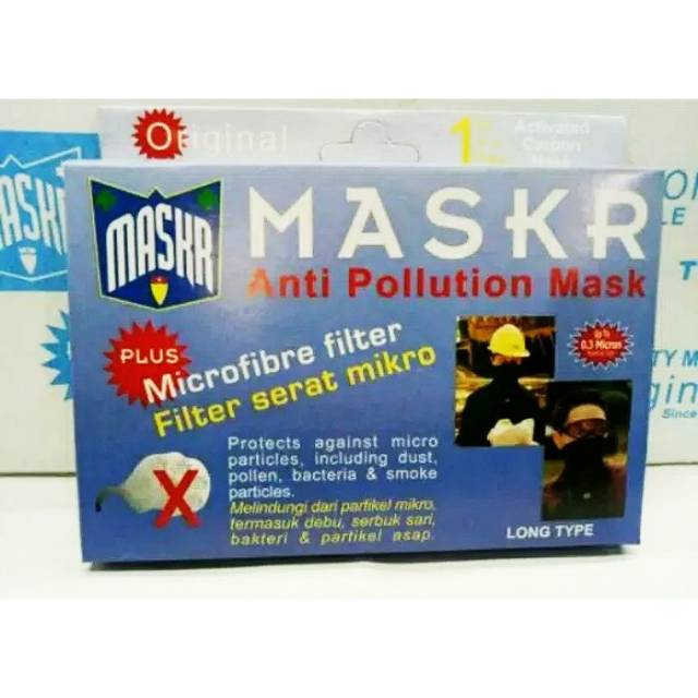 Jual ORIGINAL Masker Micro Fiber MASKR Panjang LONG Anti Debu Asap ...