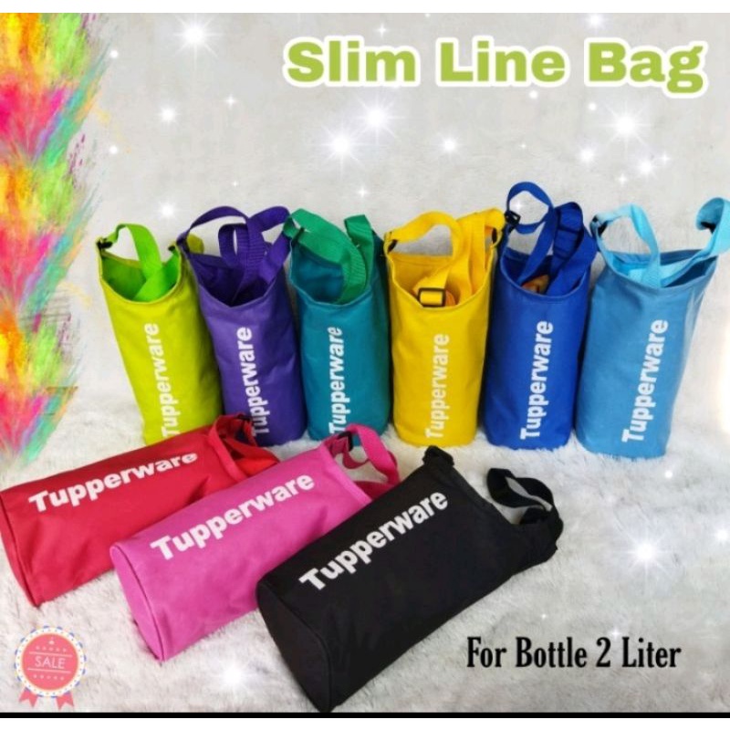 Jual sarung tas botol tupperware slim line 2L/sarung tas botol terlaris ...