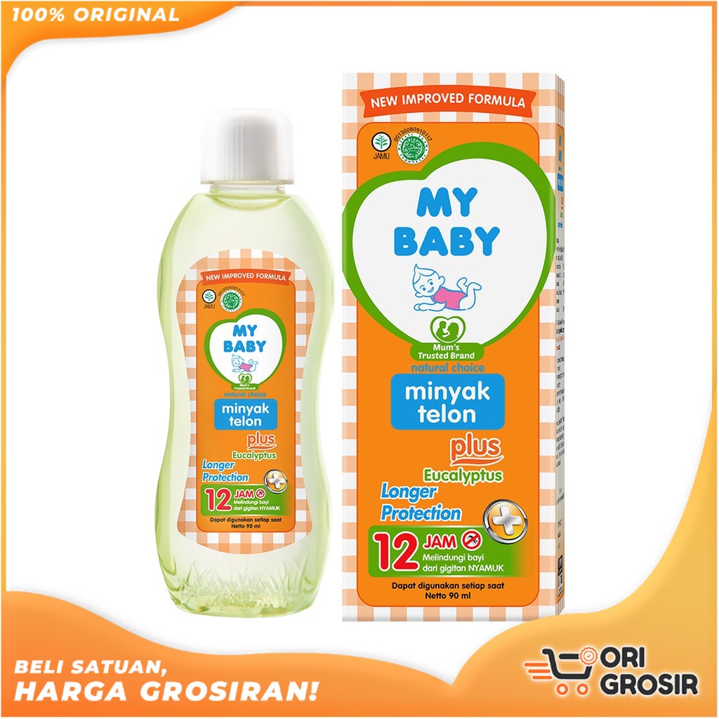 Jual ORI Grosir MY BABY Minyak Telon Plus Longer Protection 60ML - 90ML - 150ML | Shopee Indonesia