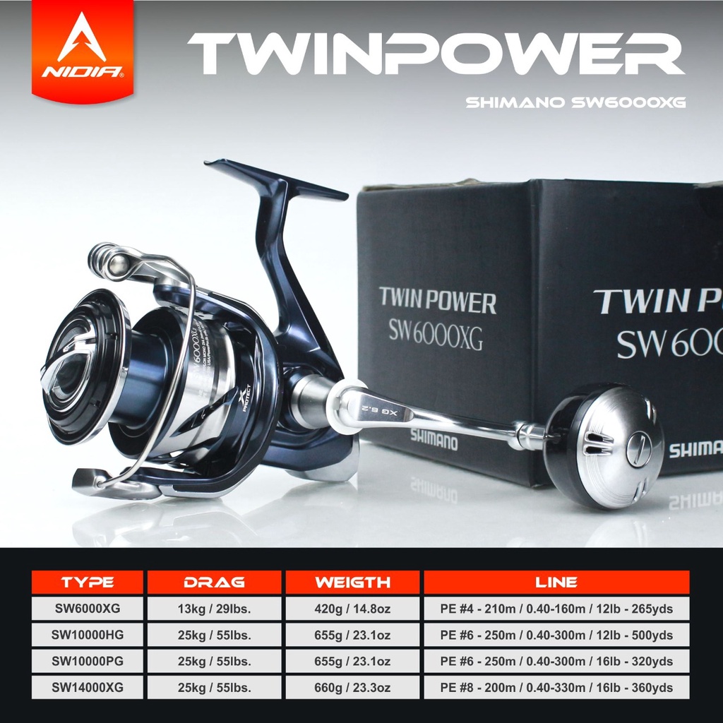 Jual SHIMANO TWIN POWER SW 4000 | 5000 | 6000 | 8000 | 10000 | 14000 | Shopee Indonesia
