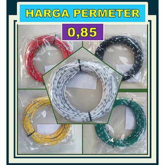 Jual KABEL BINTIK 0.85 MM / KABEL BODY / KABEL 0,85 SERABUT TEMBAGA KELISTRIKAN MOBIL DAN SEPEDA ...