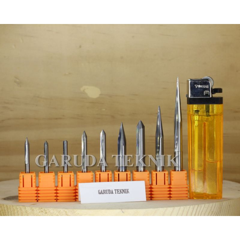 Jual Mata Router CNC grafir RUNCING 2Flute bentuk V bits router bits ...