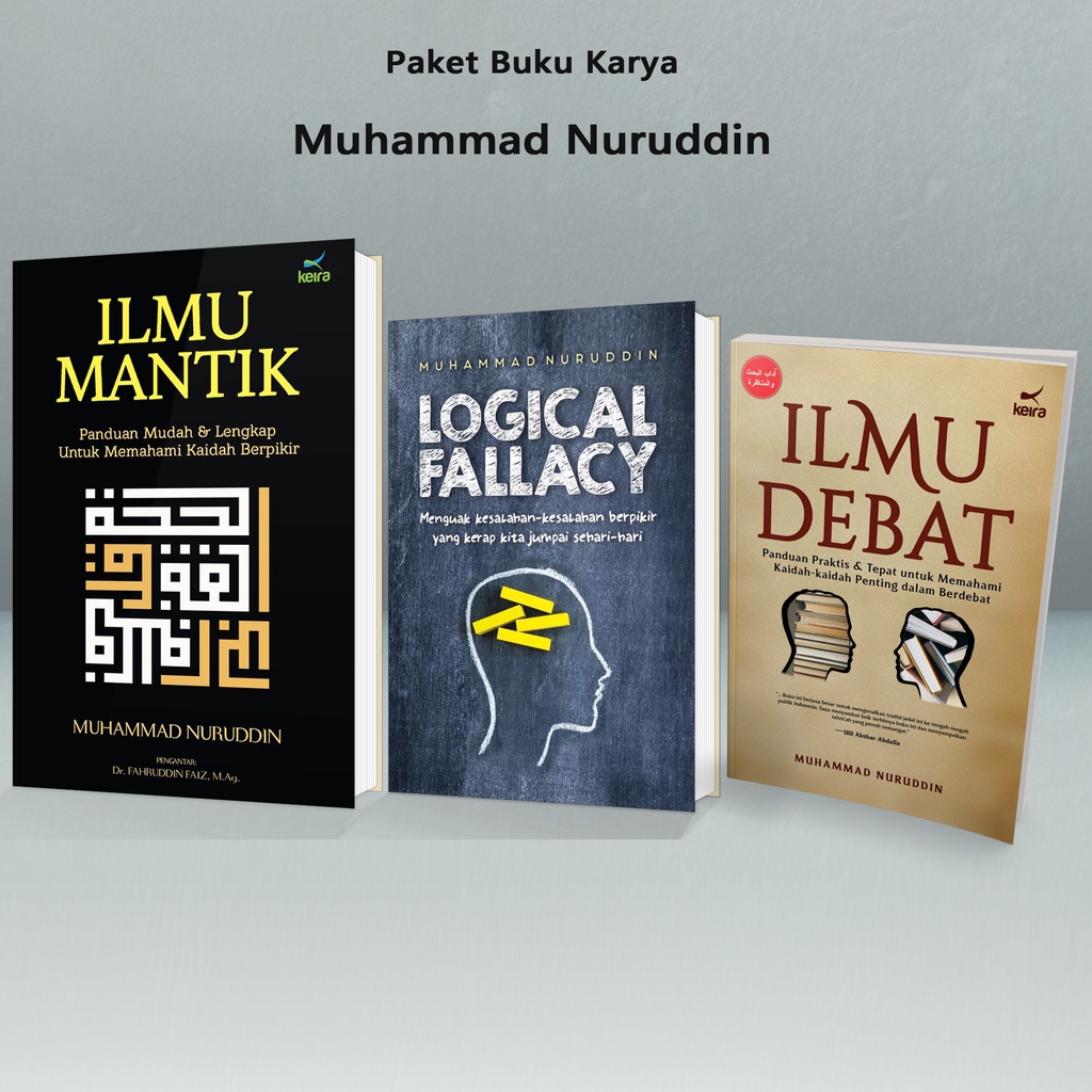 Jual Paket Buku Muhammad Nuruddin : Logical Fallacy, Ilmu Mantik dan ...