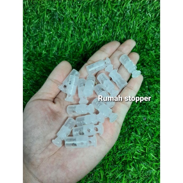 Jual LIK 8 Stopper bening HDPE / stopper jaket hoodie / stopper tali ...