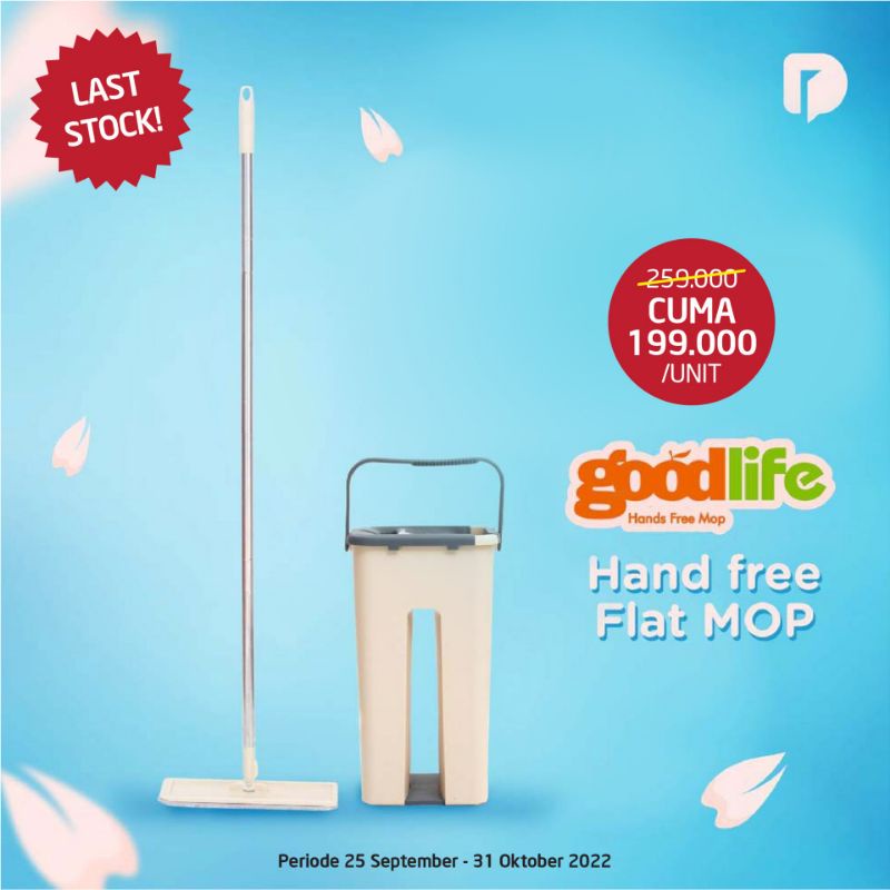 Jual Pengepel Goodlife Hands Free Mop dengan Ember/ Bucket FREE 1 ...