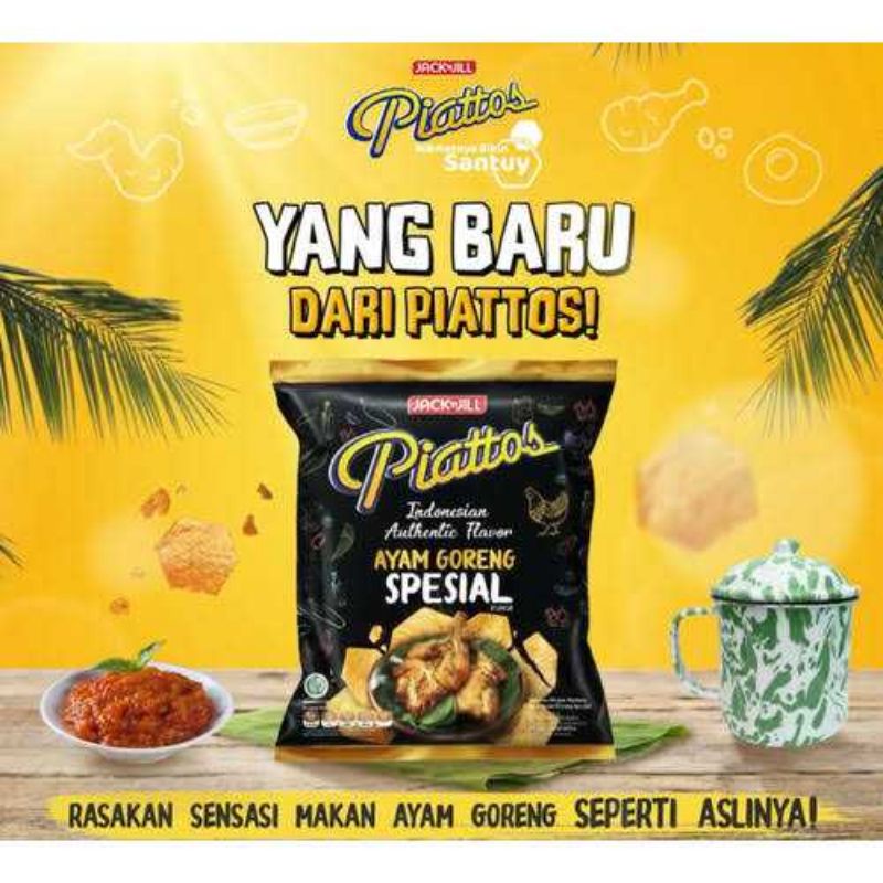 Jual Piattos Snack Kentang rasa sapi panggang, sambal matah, ayam ...