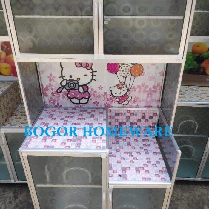 Jual Rak (Khusus Bogor) Rak Piring Kaca Keramik 2 Pintu Mc Gambar ...