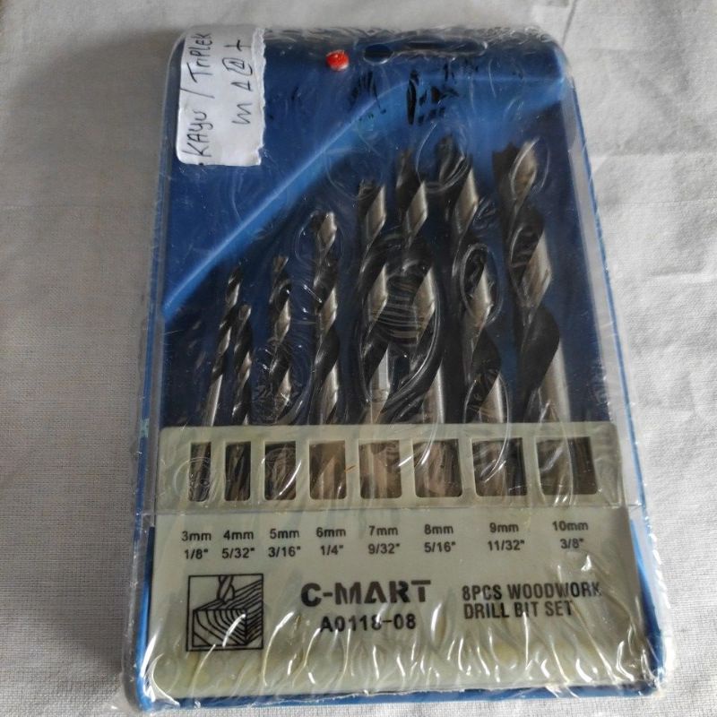 Jual Mata bor original 1 set untuk kayu, besi, baja, gipsum, tembok ...