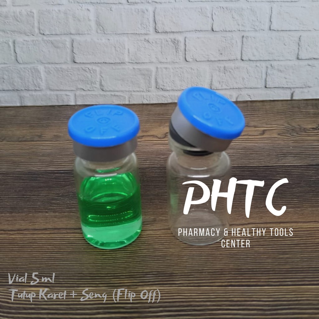 Jual BOTOL BARU VIAL 5ml l BOTOL PENISILIN l BOTOL RUBBER IMPORT ...