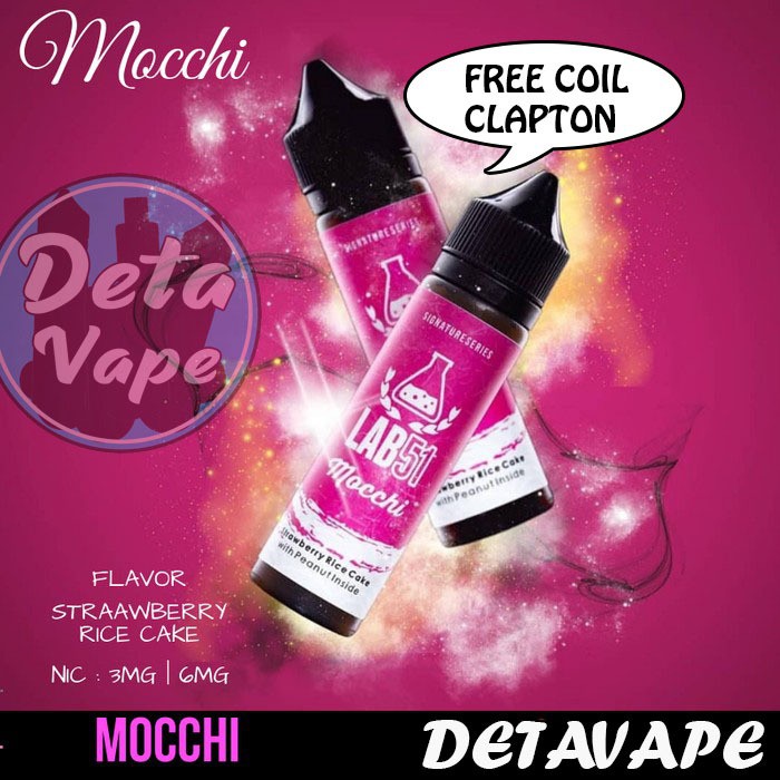 Jual LIQUID VAPE 60ML Lab51 Mochi Moci mocchi White Blend Dark Blend ...