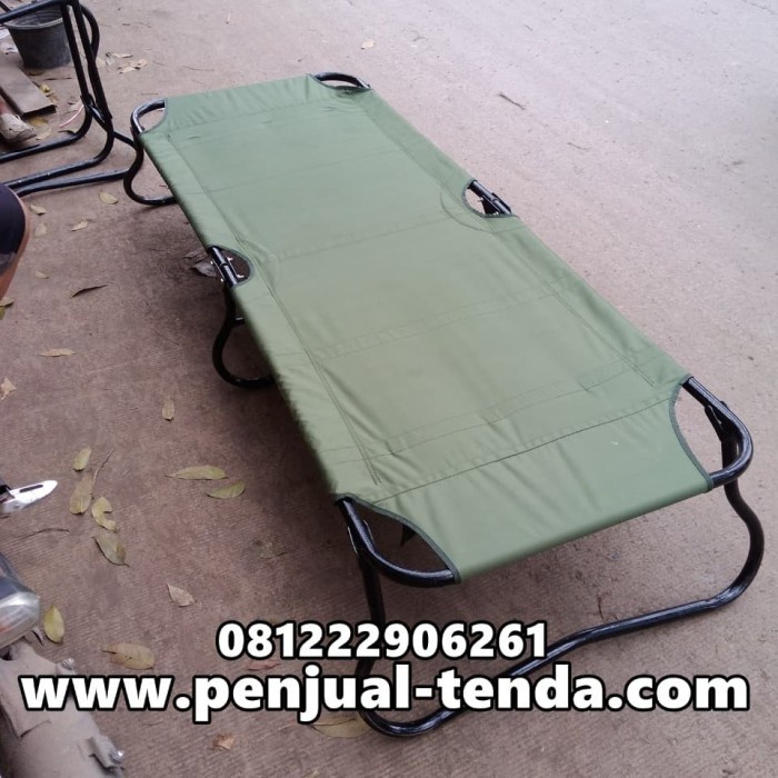 Jual VELBED BESI VELBED TNI VELBED TENTARA RANJANG LIPAT FOLDING BED ...