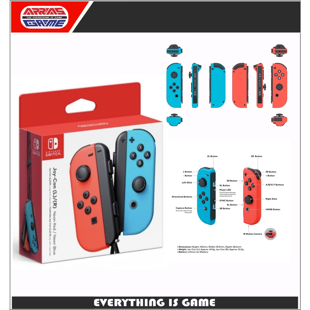Jual Nintendo Switch Joycon - Stik Nintendo Switch - Joy Con Nintendo ...