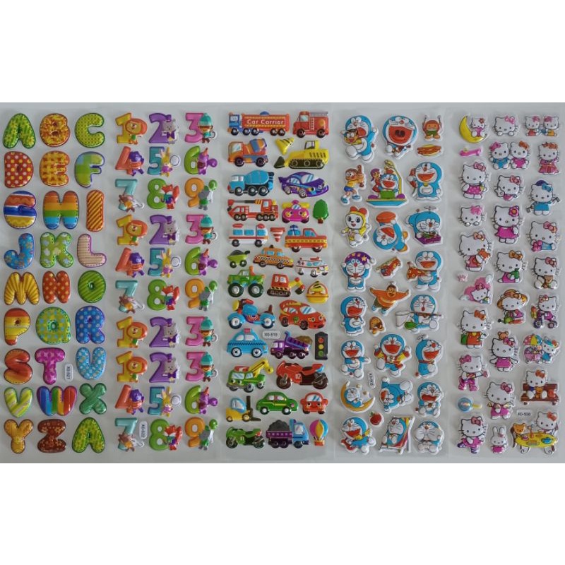 Jual Sticker Doraemon/HelloKitty/Mobil/Angka/Huruf | Shopee Indonesia