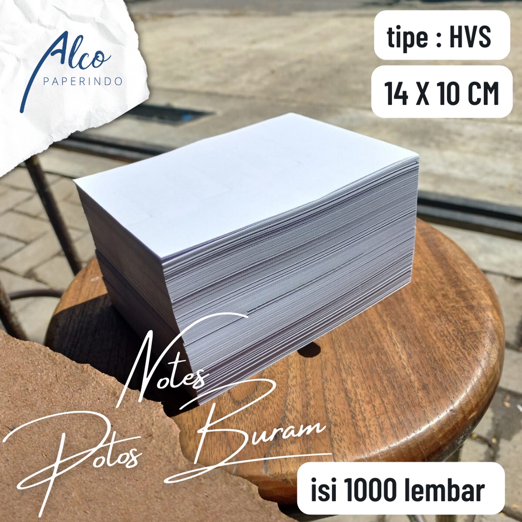 Jual Notes Polos Kertas Coret-Coret Polos Kertas Sobekan | Shopee Indonesia