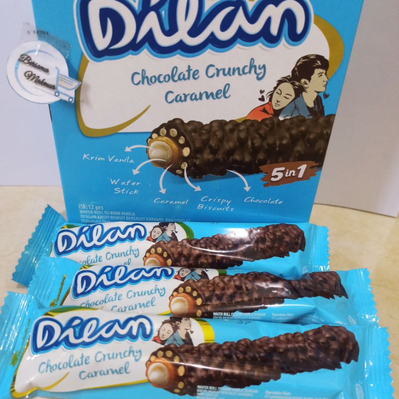 Jual DILAN chocolate crunchy caramel (24 gr x 12 pcs) | Shopee Indonesia