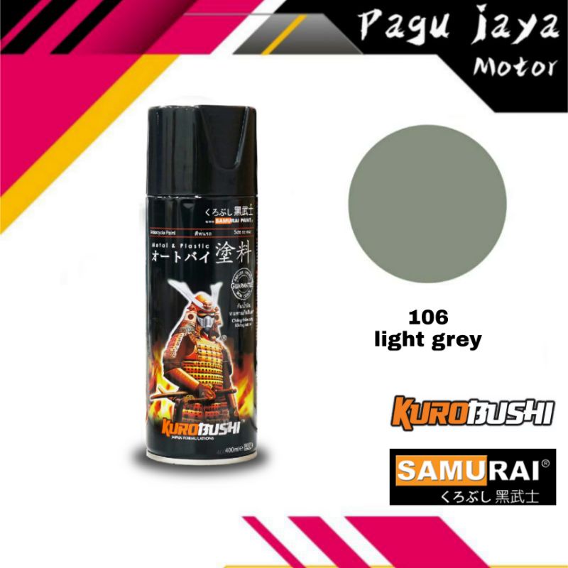 Jual samurai paint light grey 106 cat semprot spray pilox pilok ...