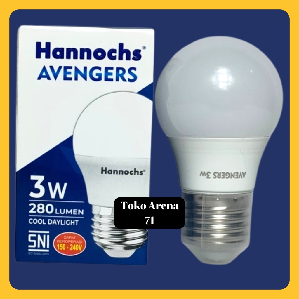 Jual Lampu Led Hannochs Avengers 3W 3 Watt | Shopee Indonesia