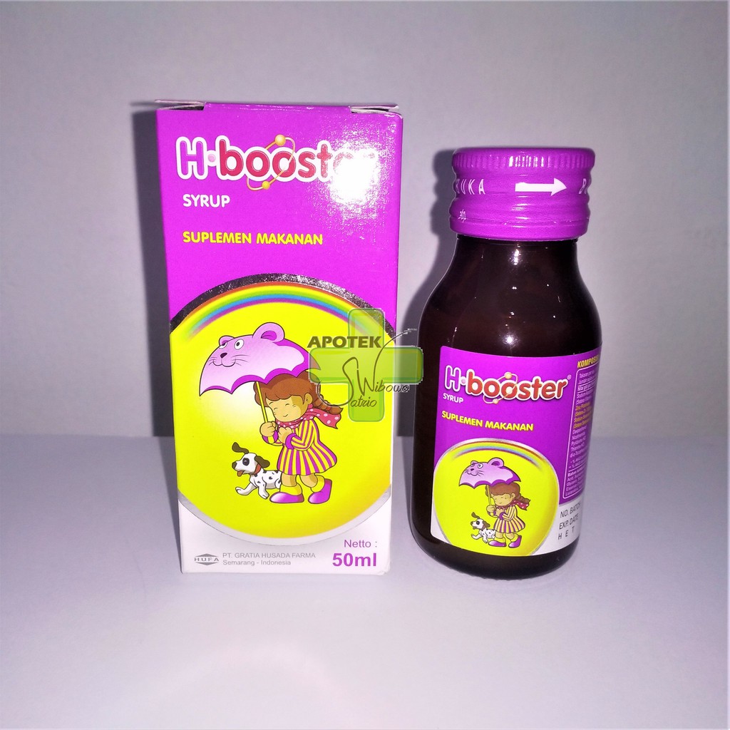 Jual SUPLEMEN DAYA TAHAN ANAK H BOOSTER SYRUP 50 ML | Shopee Indonesia