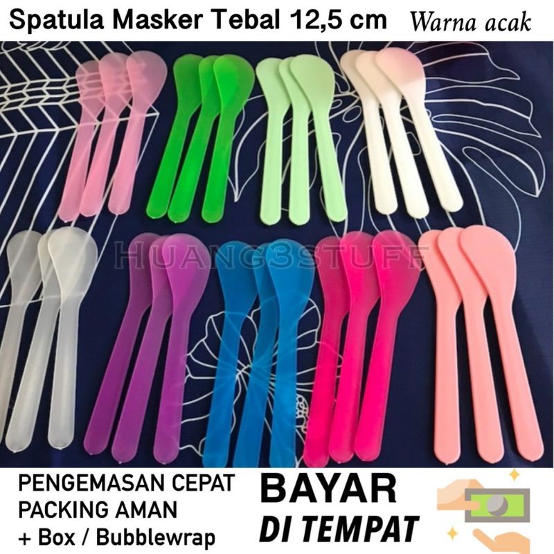 Jual Spatula Masker TEBAL / Spatula Masker Mini / Pot Cream Spatula ...