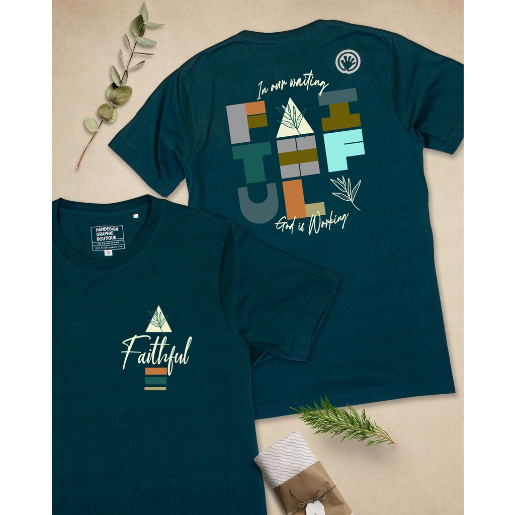 Jual KAOS HANDESIGN ROHANI OBLONG HIJAU FAITHFUL / CODE: FAITHFUL1 ...