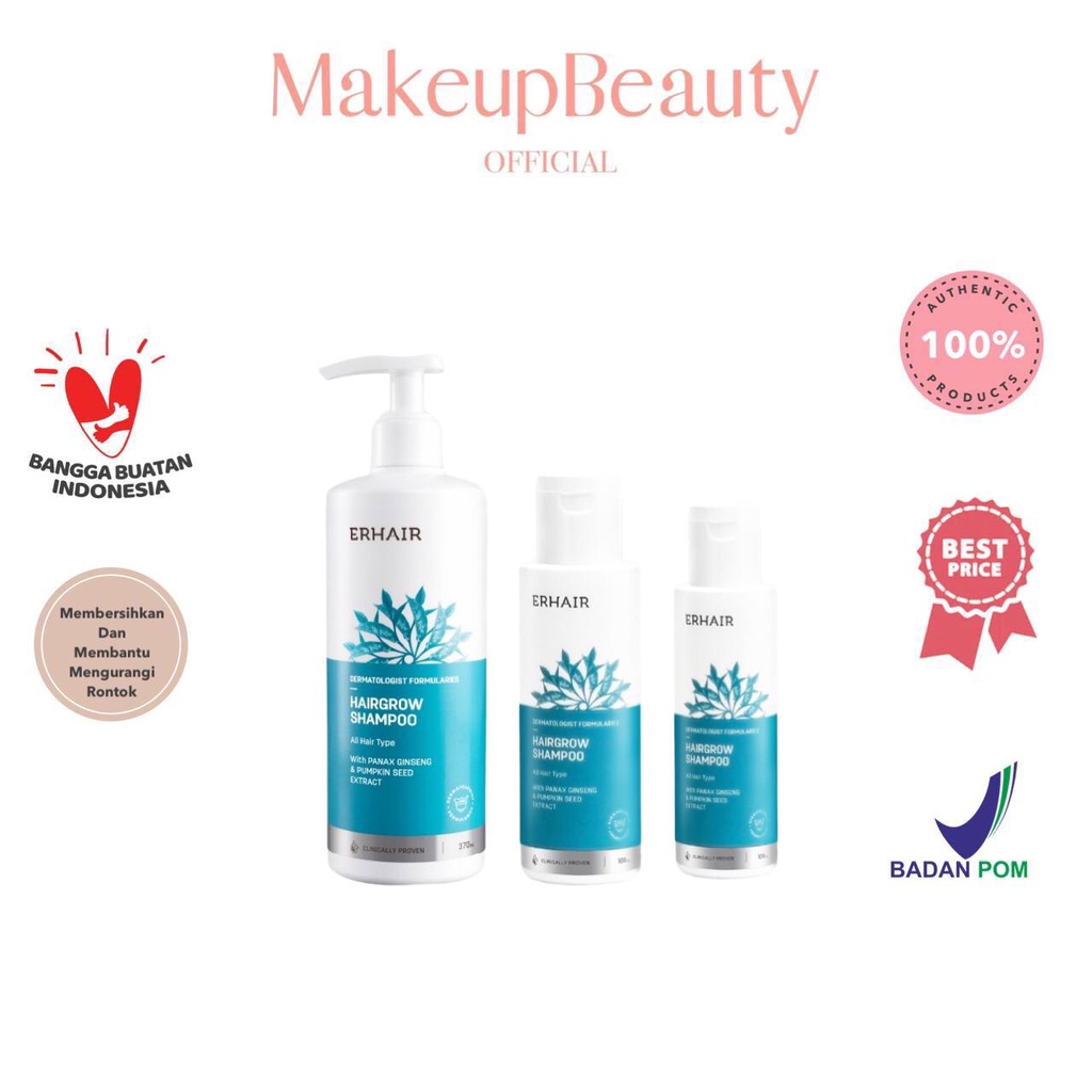 Jual ERHA ERHAIR HairGrow Shampoo with Panax Ginseng & Pumpkin Seed ...