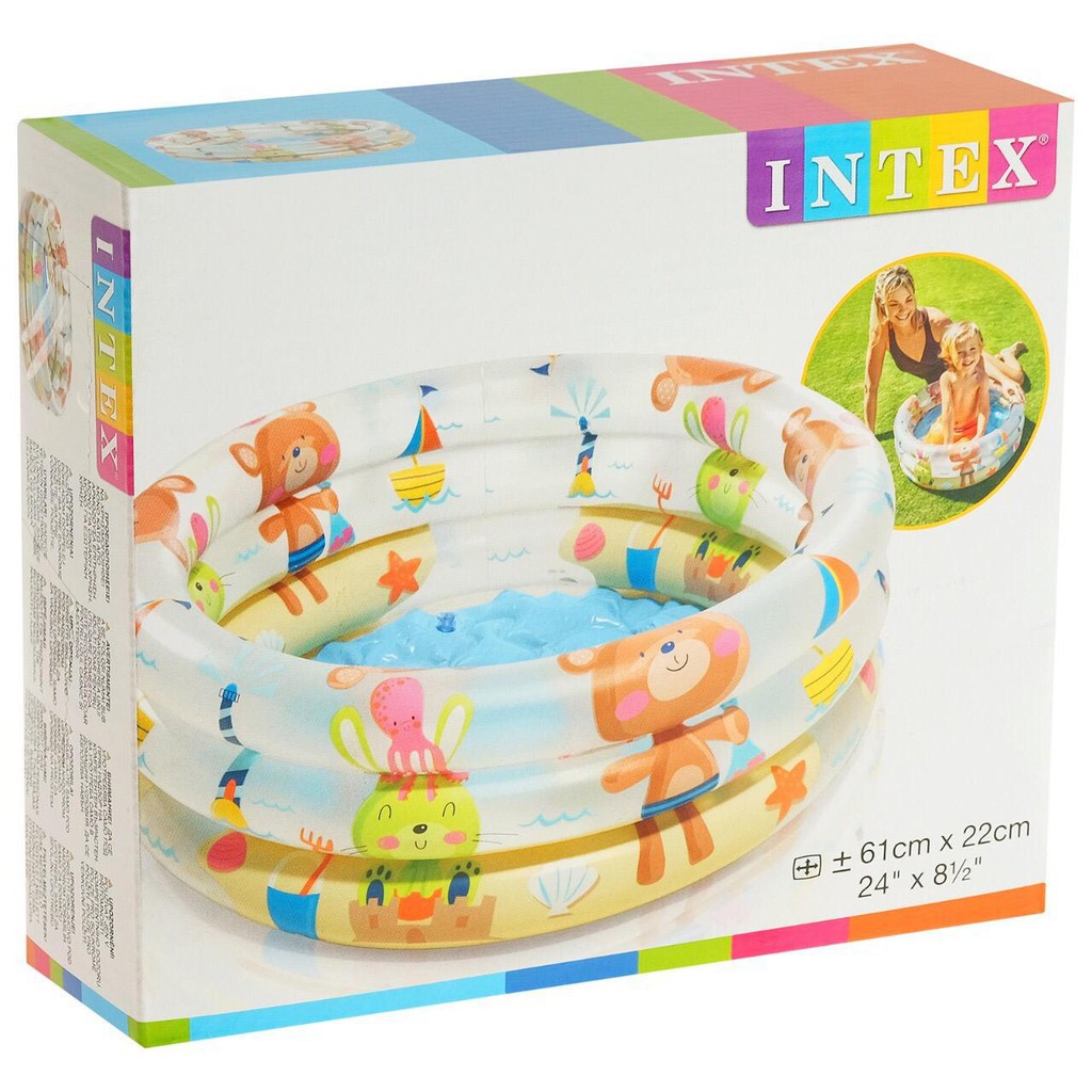 Jual Intex 57106 Kolam Renang Anak uk 61x22 cm - kolam bayi Intex alas ...