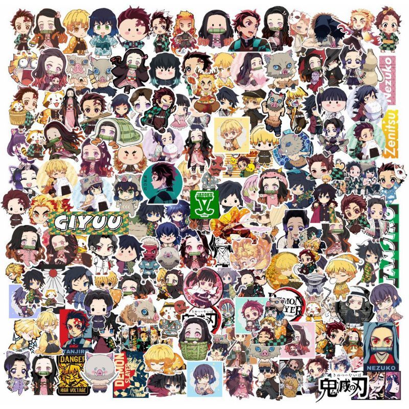 Jual [25 PCS] Sticker Anime Kimetsu No Yaiba | Shopee Indonesia