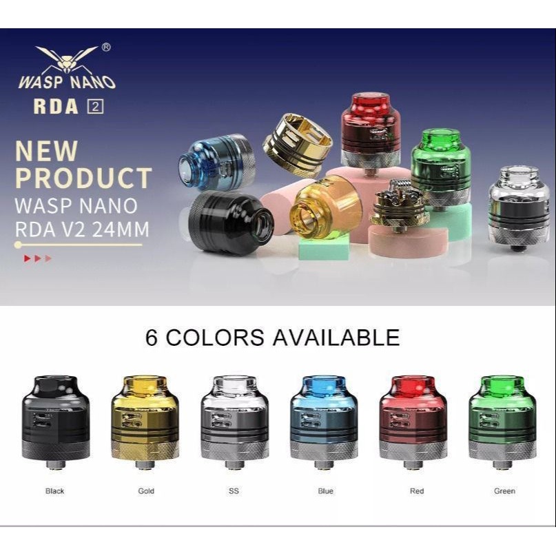 Jual Authentic Wasp Nano v2 RDA 24mm | Shopee Indonesia