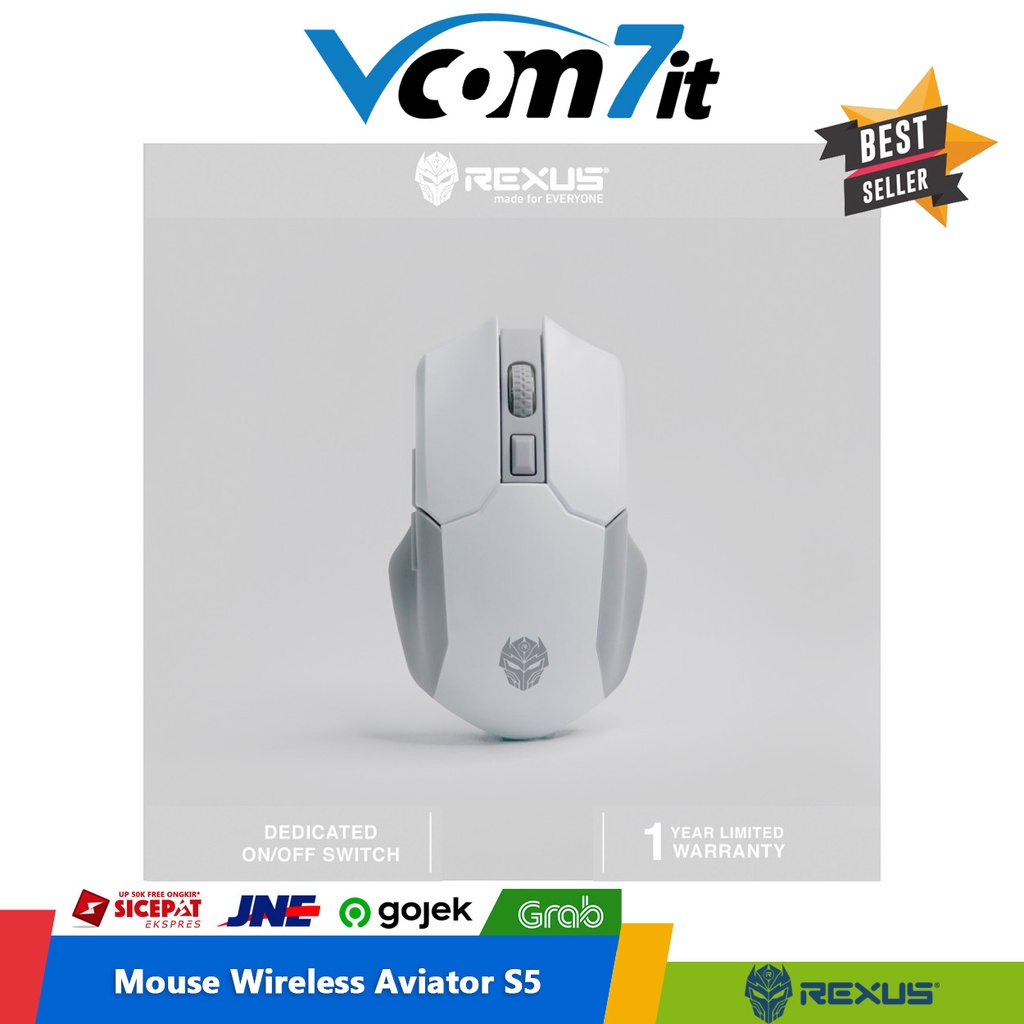 Jual Rexus Mouse Gaming Wireless Xierra S5 Aviator 6D Original | Shopee ...