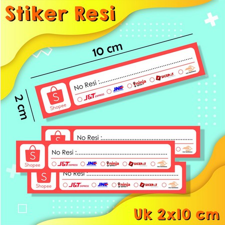 Jual Stiker Resi, Stiker Pengiriman ( Min 100Pcs ) | Shopee Indonesia