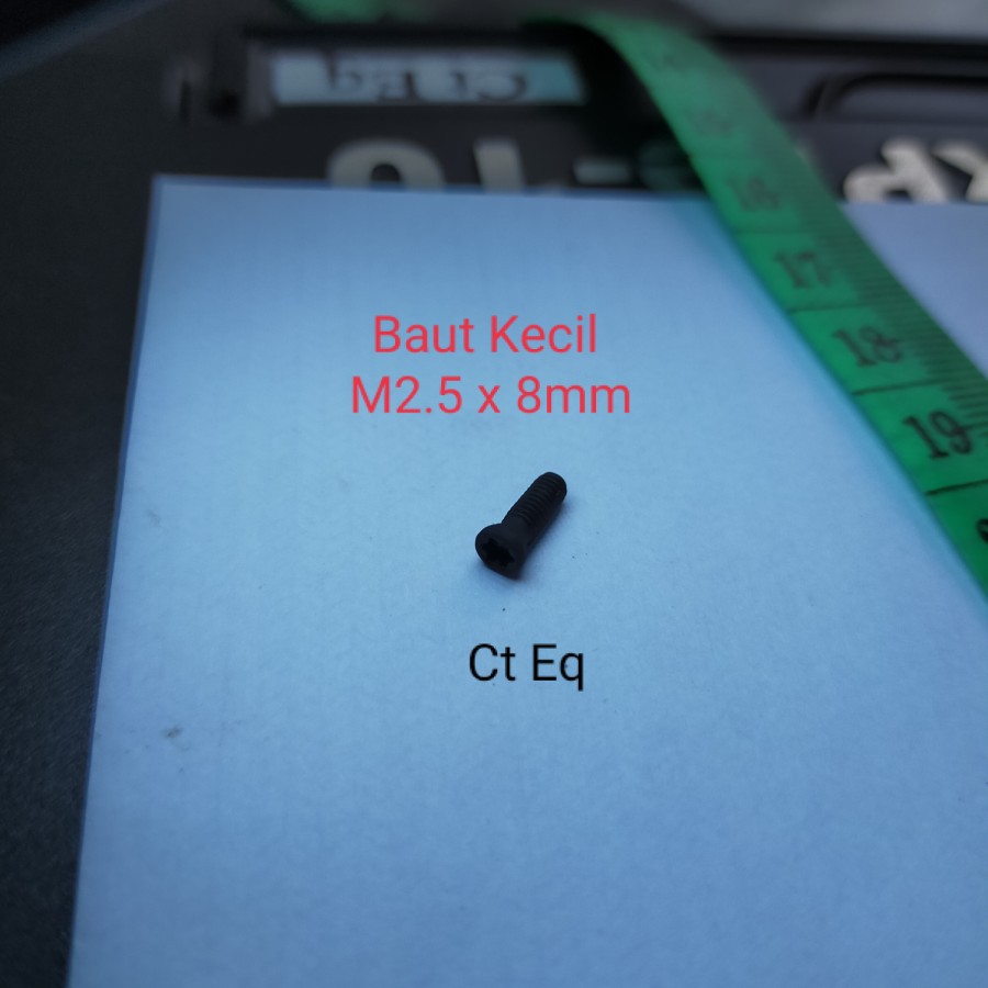 Jual Sekrup M2,5 x 8 Screw Baut Bintang 6 Size P = 8mm D = 2.5mm Skrup ...