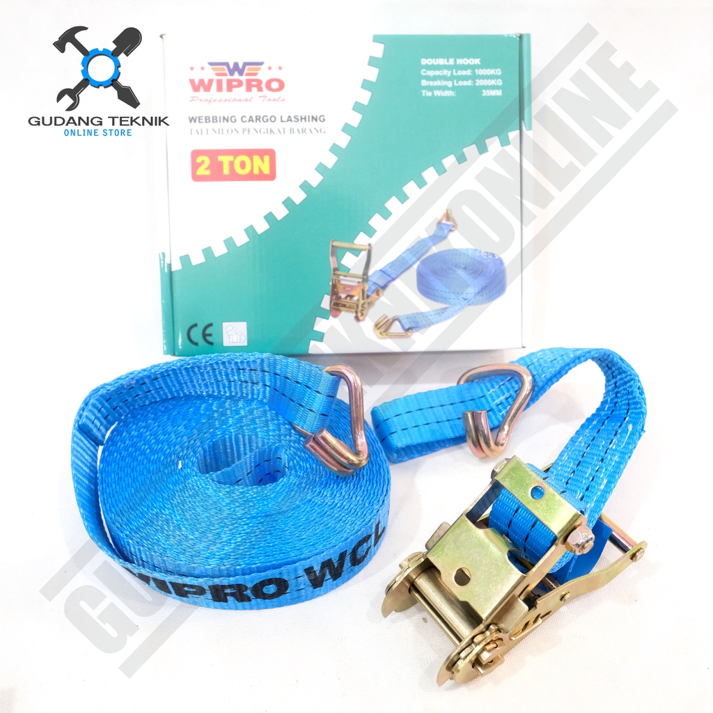 Jual Tali Pengikat Barang 2 Ton 6M 10M 12M WIPRO / Cargo Lashing Belt ...