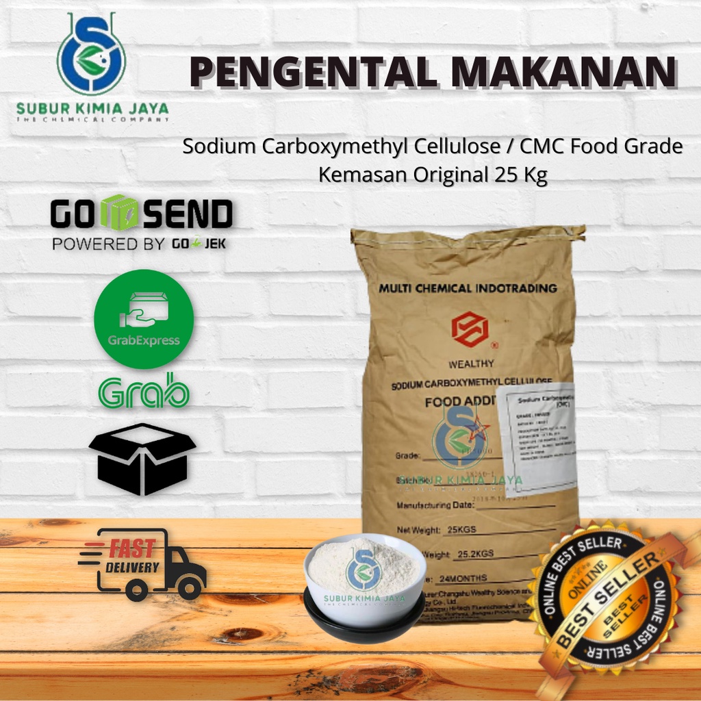 Jual CMC / Sodium CarboxyMethyl Cellulose FOOD GRADE 25 KG (KHUSUS ...
