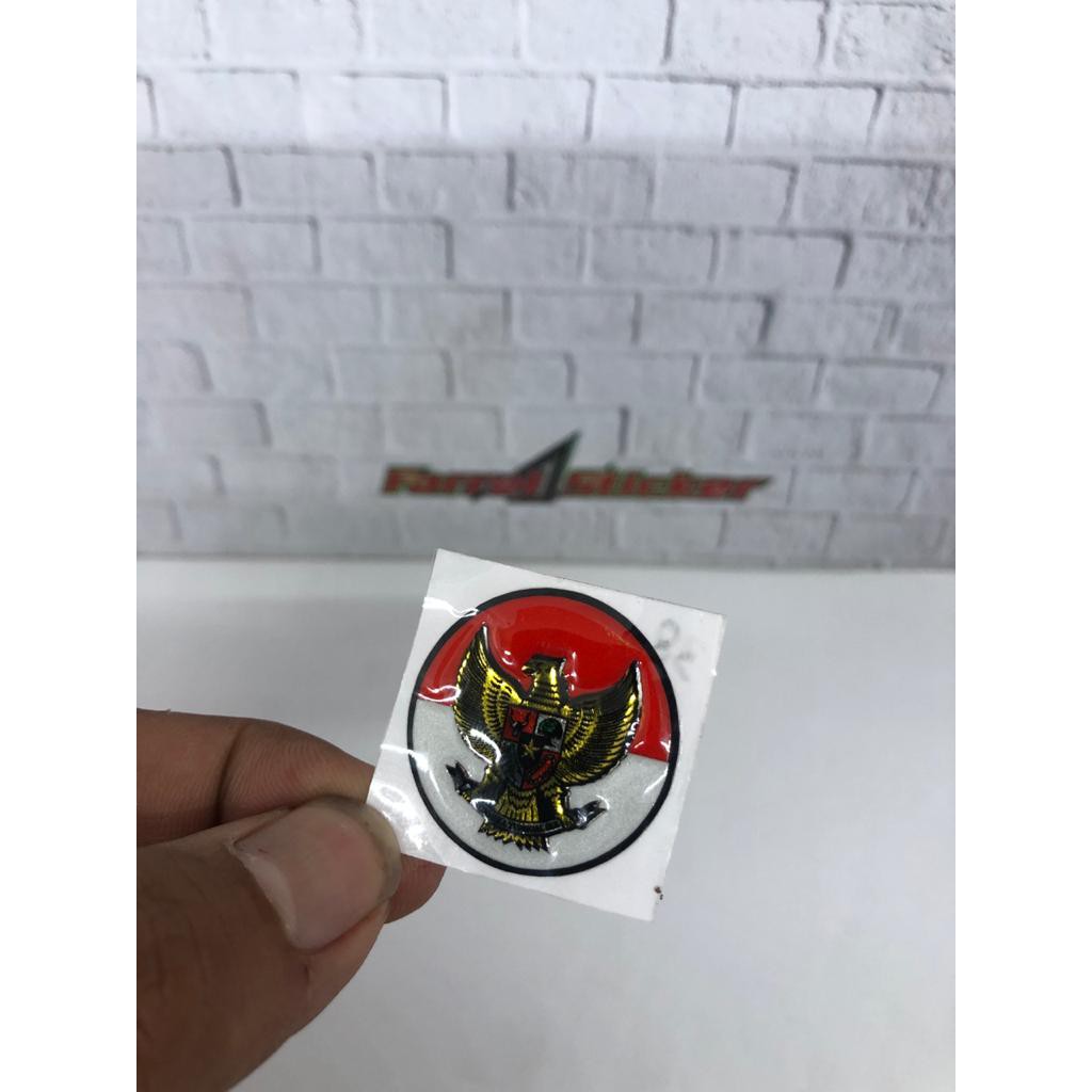 Jual stiker timbul sticker 3D BENDERA GARUDA MINI | Shopee Indonesia