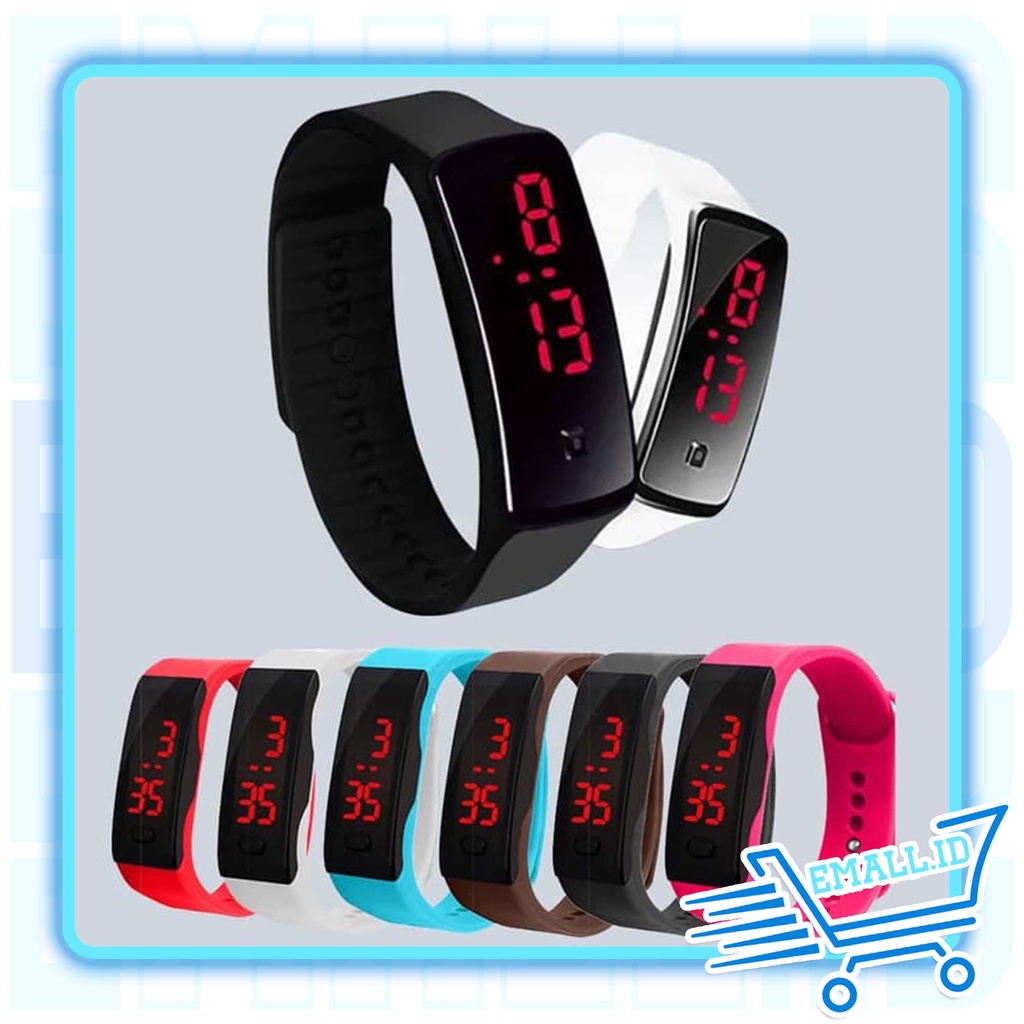 Jual EMALL_ID JT002 Jam Tangan Led Digital Watch Pria Wanita Fashion ...