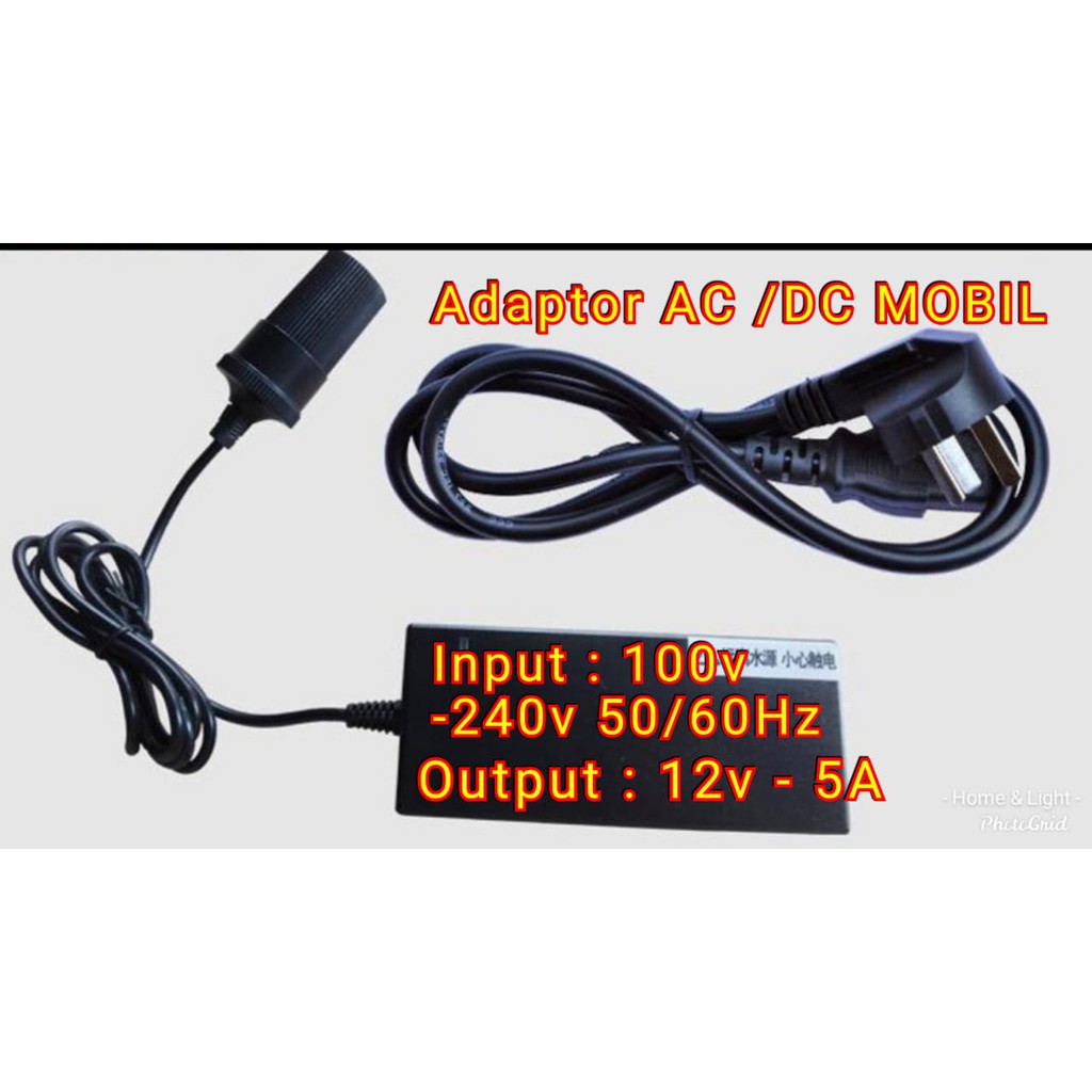 Jual Adaptor With Car Lighter Socket, Adaptor AC ke DC - konverter ...