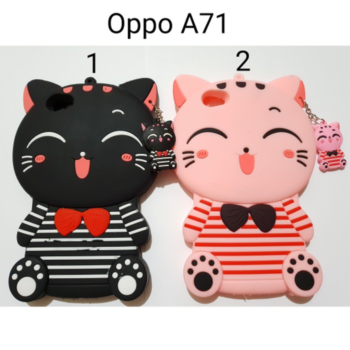 Jual Jual Case 3D lUCKY CAT oPPO a71 / Silicon boneka 3D Oppo A71 ...