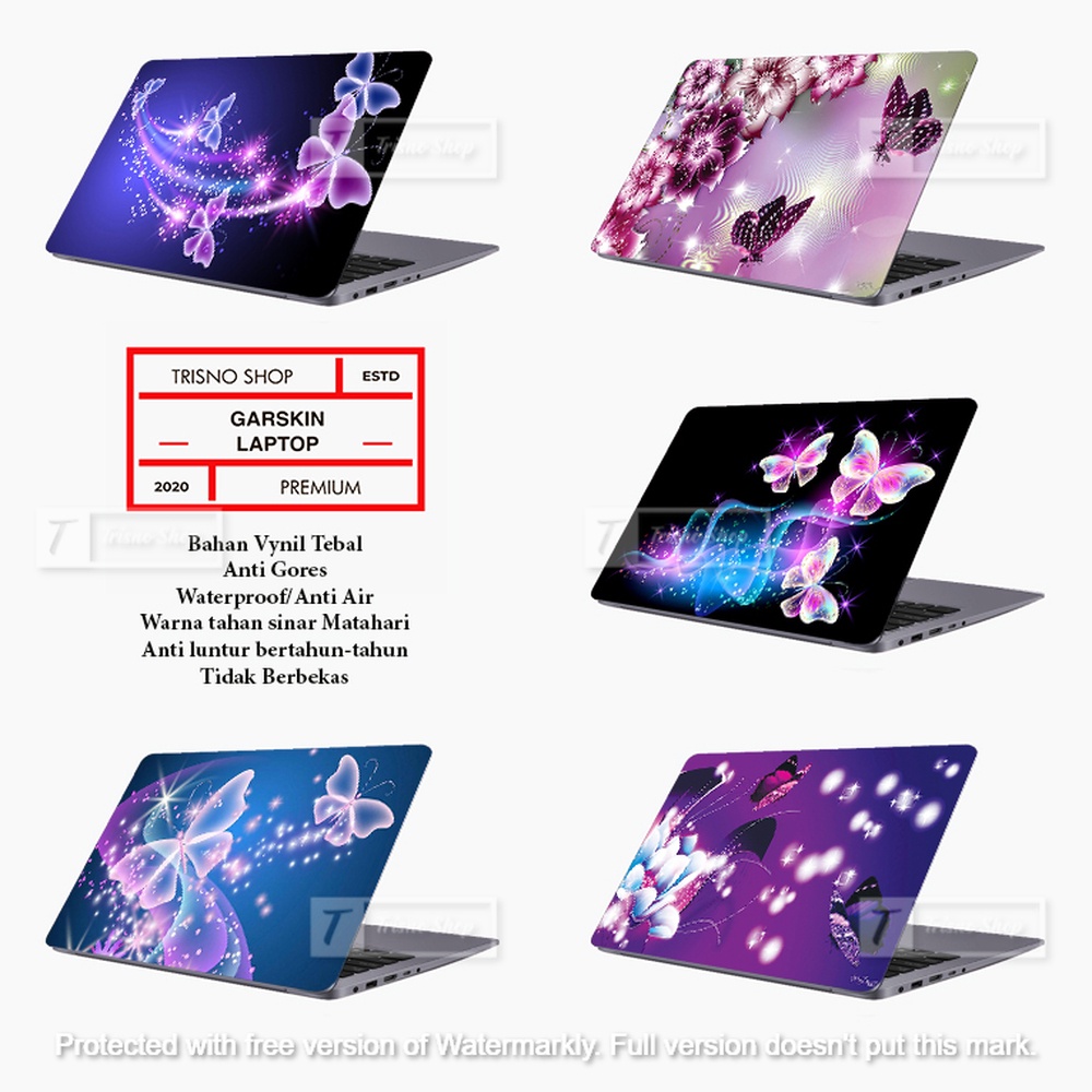 Jual Stiker Laptop | Garskin Laptop | Bunga + Laminasi Tebal | Shopee ...