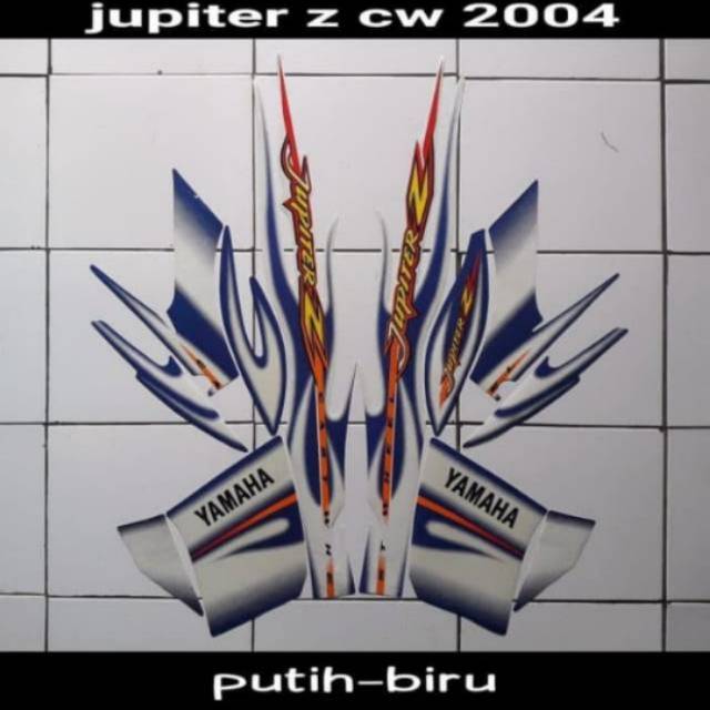 Jual STRIPING JUPITER Z CW 2004 WARNA PUTIH BIRU | Shopee Indonesia