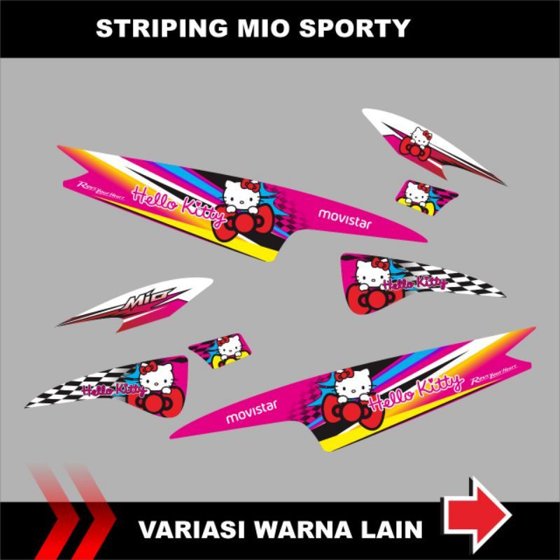 Jual Sticker Striping Yamaha Mio Sporty Decal Sticker Striping Mio ...