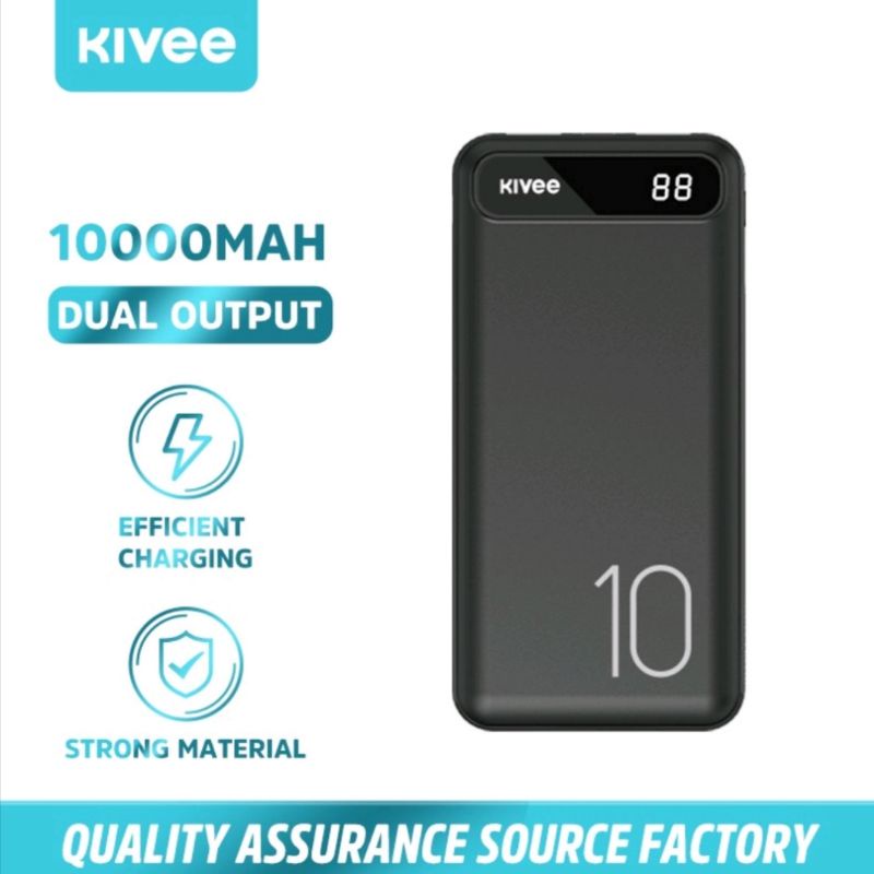 Jual Powerbank KIVEE PT-18P LED fast charging 10.000mAh original ...