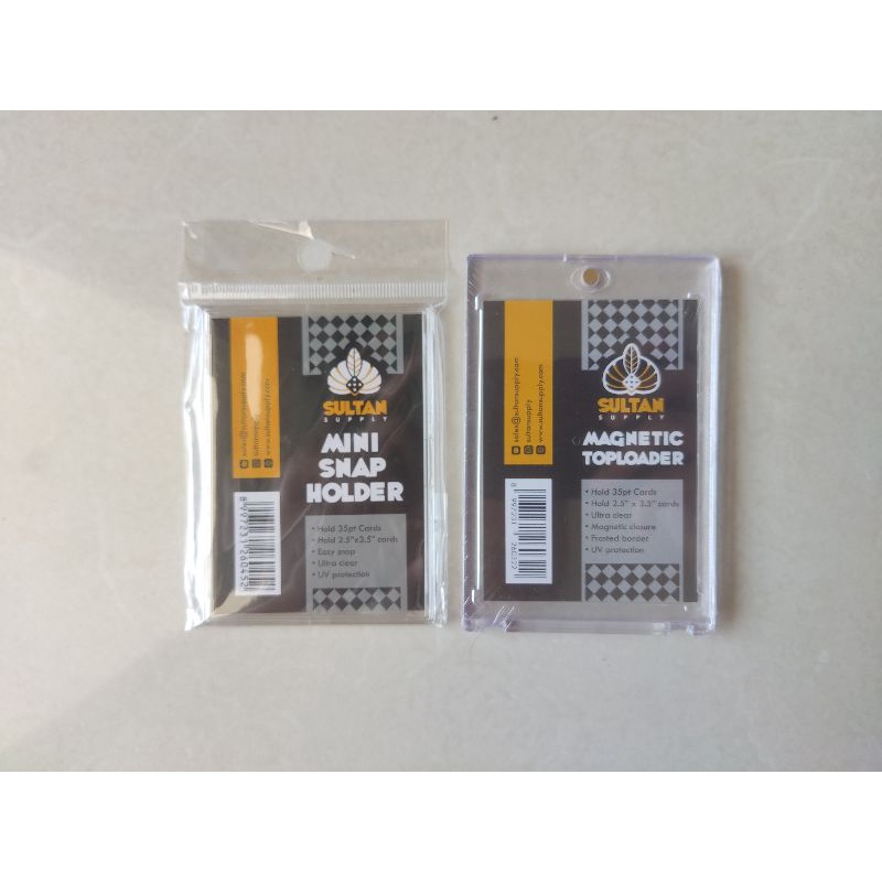 Jual Sultan Magnetic Toploader or Mini Snap Holder | Shopee Indonesia