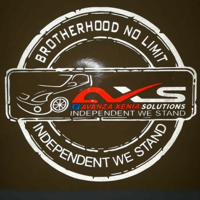 Jual STIKER CUTTING MOBIL AXS BULAT WHITE RED | Shopee Indonesia