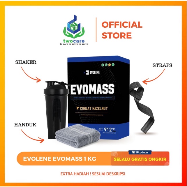 Jual Evolene Mass Gainer Evomass Evo Mass 2 LB 912 GRAM BPOM | Shopee Indonesia