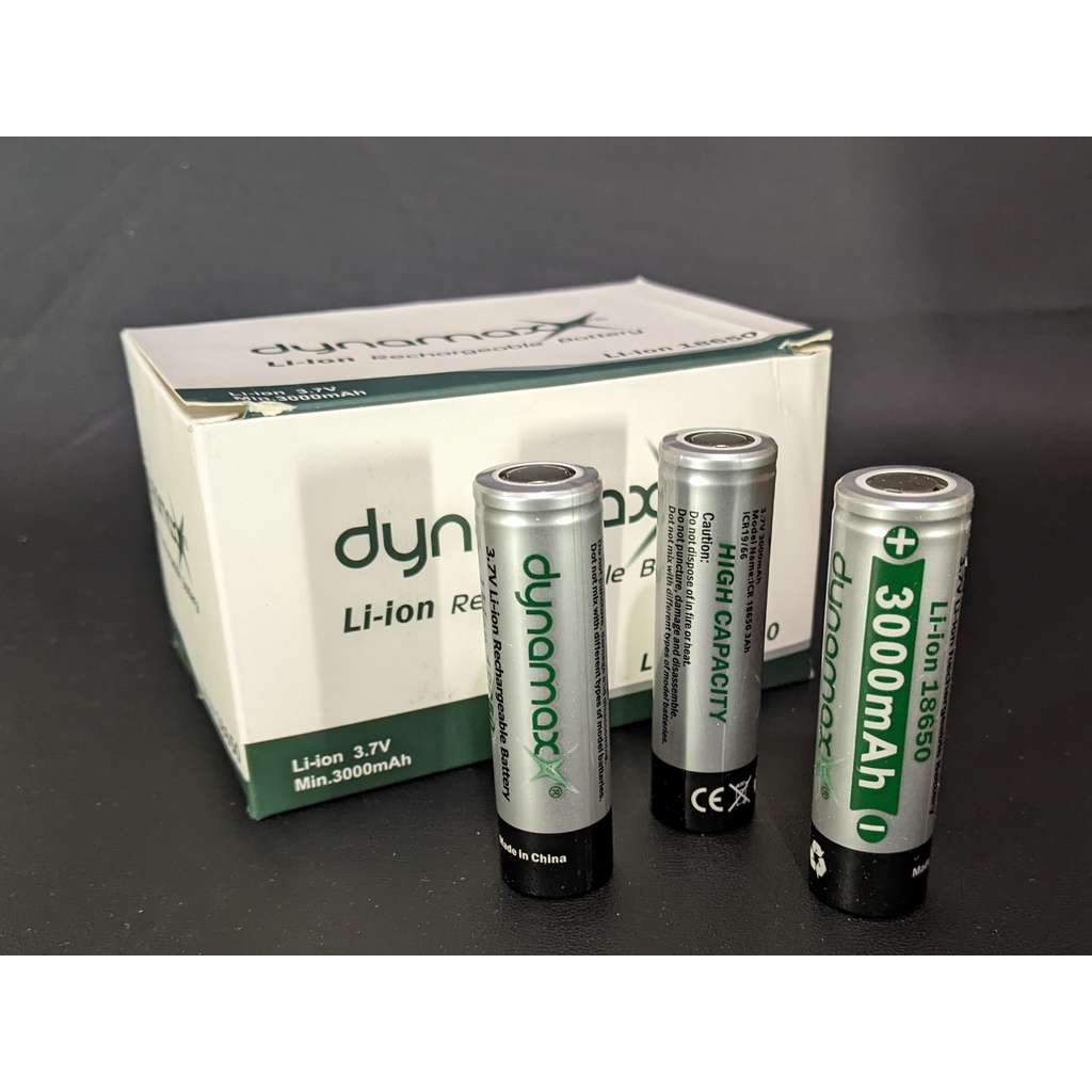 Jual Baterai Charge 18650 3000 mAh Dynamaxx Rechargable Super Kuat ...