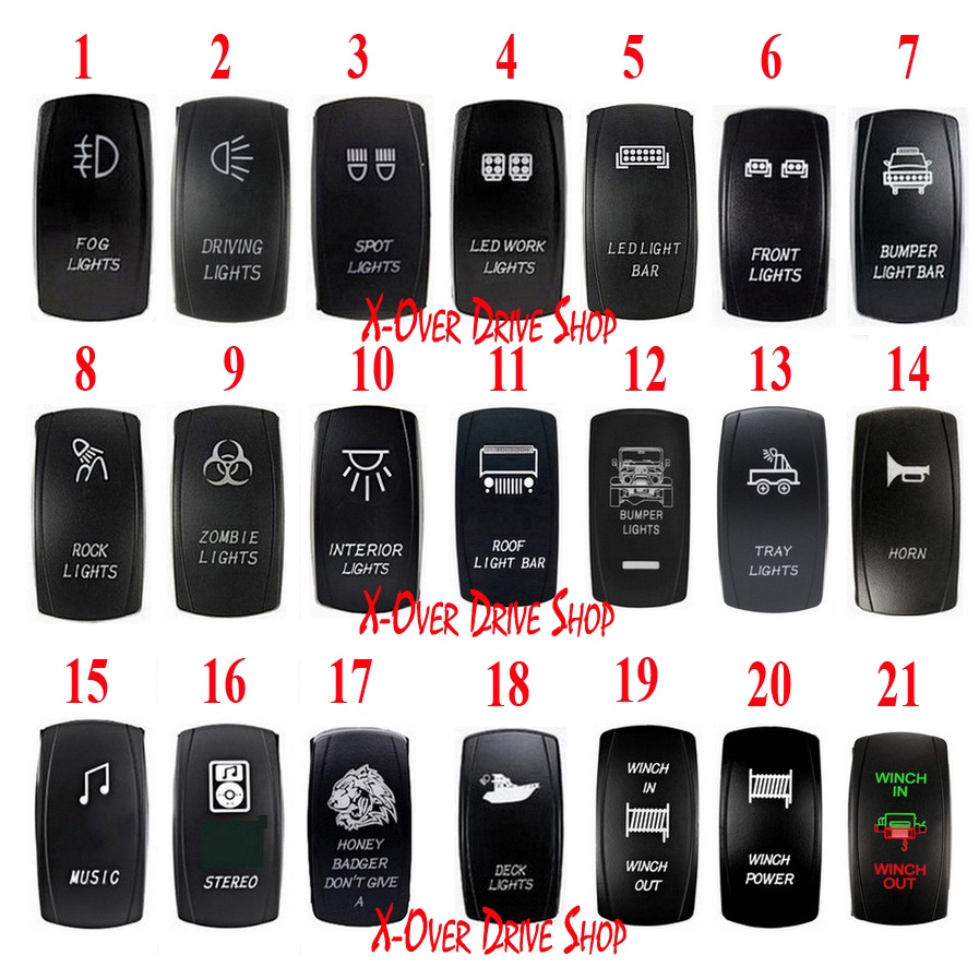 Jual ARB Rocker Switch Laser Symbol | Shopee Indonesia