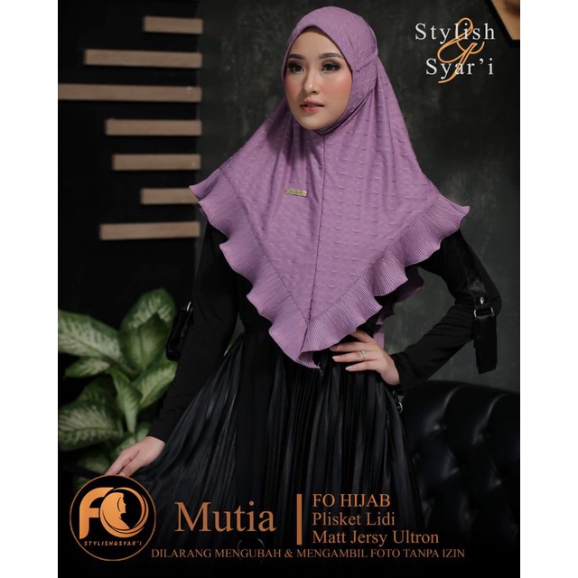 Jual 46 JILBAB MUTIA ORIGINAL FARIDA FO HIJAB | Shopee Indonesia
